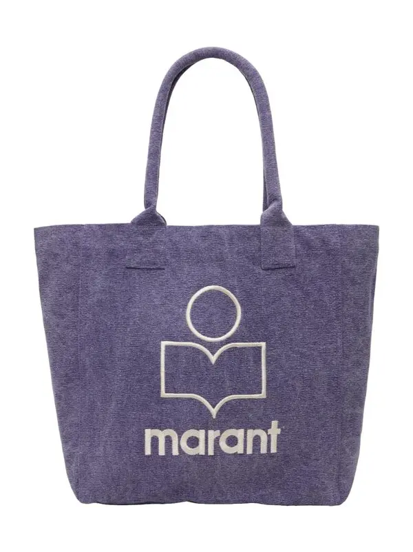 Isabel Marant Étoile Yenky Logo Embroidered Tote Bag - Gray