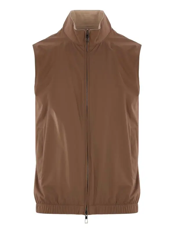 Loro Piana Zipped Reversible Gilet - Green