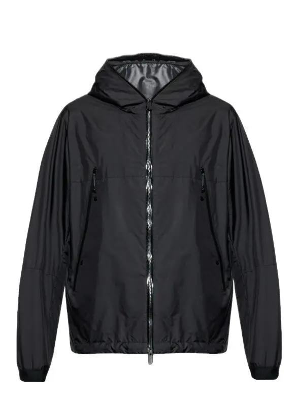 Moncler Zip-up Hooded Jacket - Black