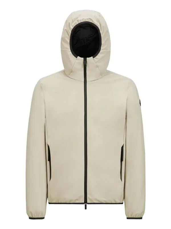 Moncler Chalves Zip-up Hooded Jacket - Light Beige
