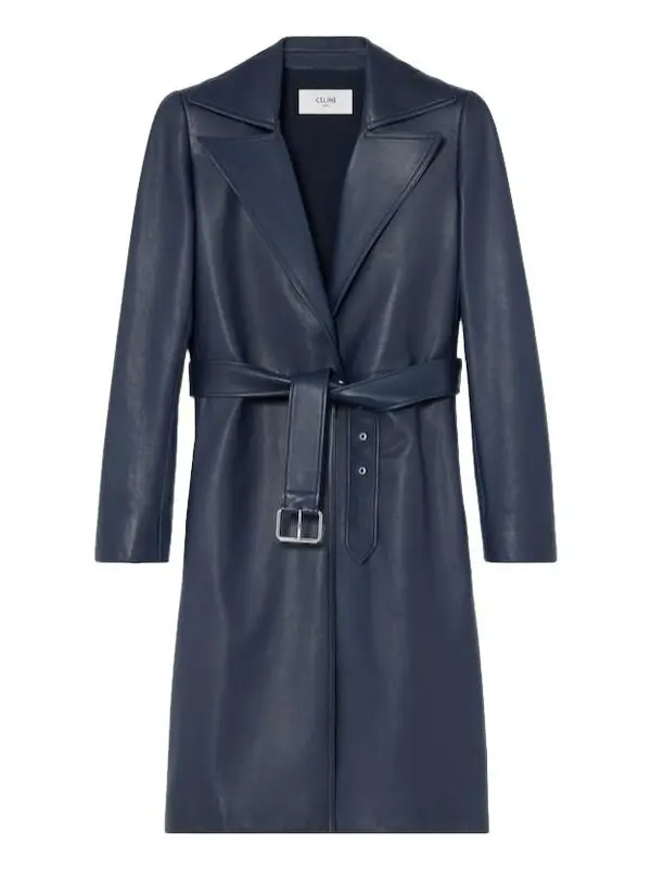 Celine Soft Lambskin Coat - Blue
