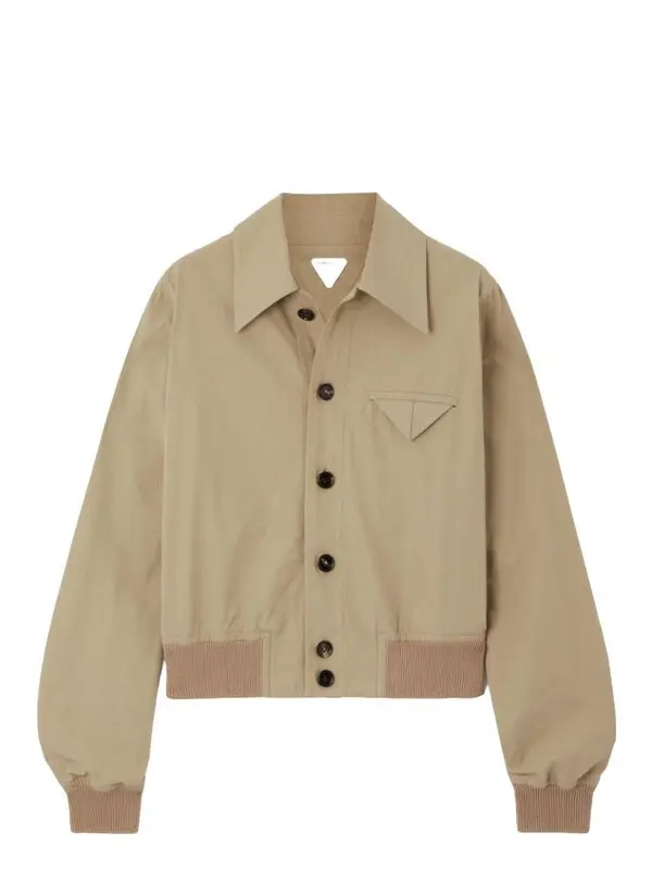 Bottega Veneta Collared Button-up Jacket - Nude