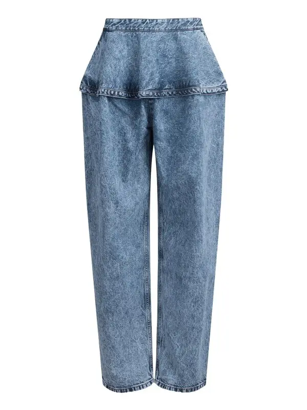 Alaïa Basque Denim Trousers - Blue