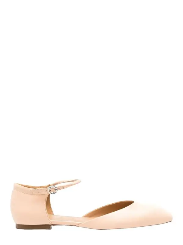AeydĒ Ankle Strap Flats - Nude