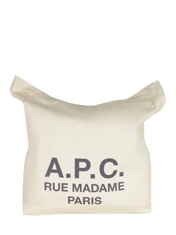 A.p.c. Madame 2.0 Logo Tote Bag - White