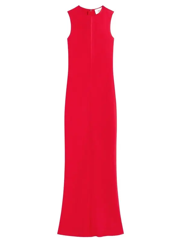 AMI Paris Long Straight Dress - Red