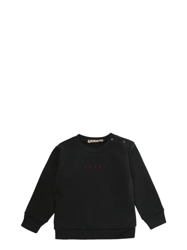 Marni Long-sleeve Crew-neck Sweatshirt - Black