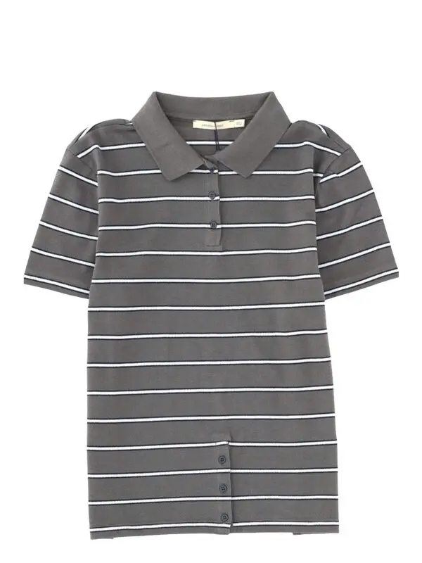 Paloma Wool Striped Buttoned Top - Grey