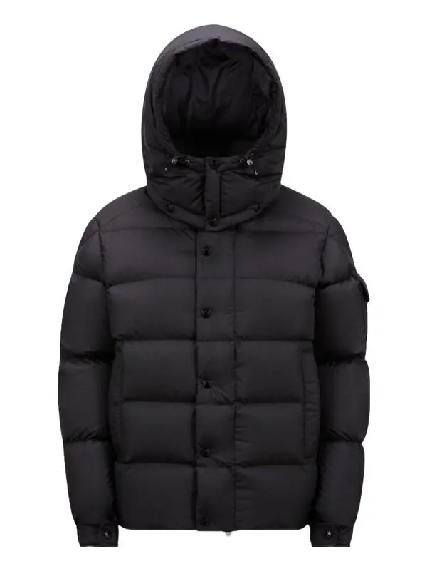 Moncler Maya 70 Hooded Short Puffer Jacket - Black