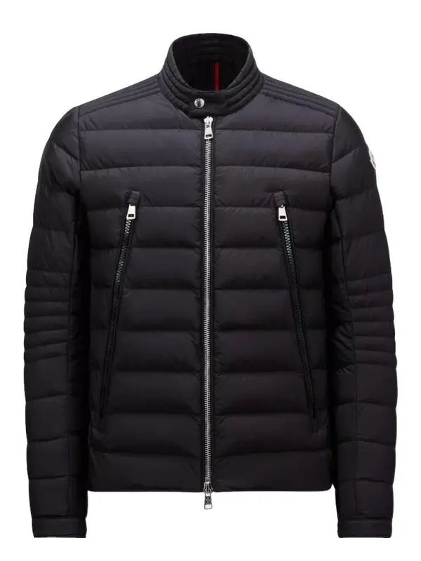 Moncler Amiot Down Biker Jacket - Black