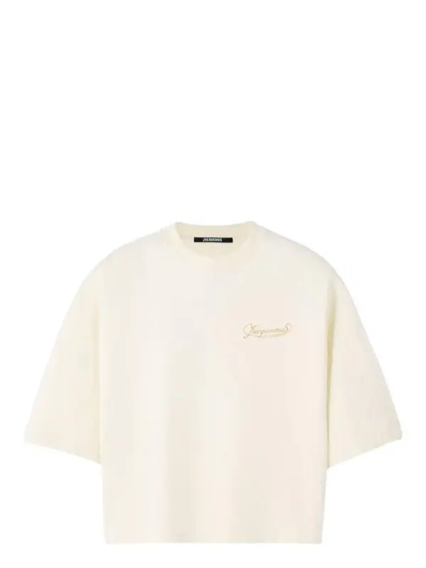 Jacquemus Cropped T-shirt - Beige