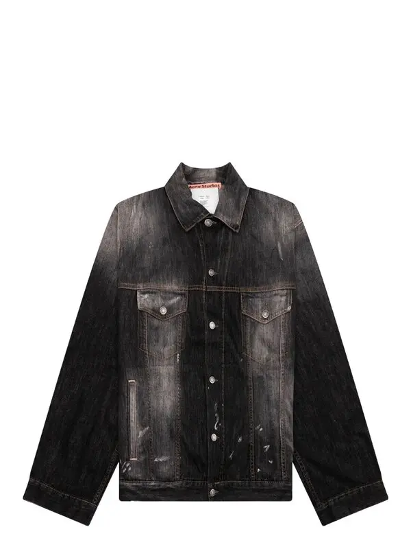 Acne Studios Buttoned Denim Jacket - Black