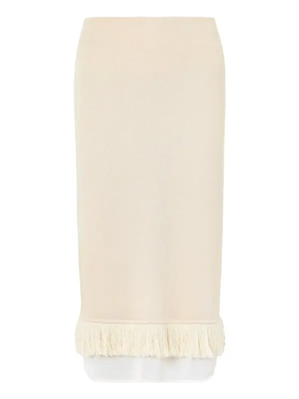 Bottega Veneta Silk Double Knit Skirt - No