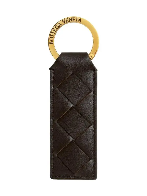 Bottega Veneta Tab Key Ring - Fudge Color