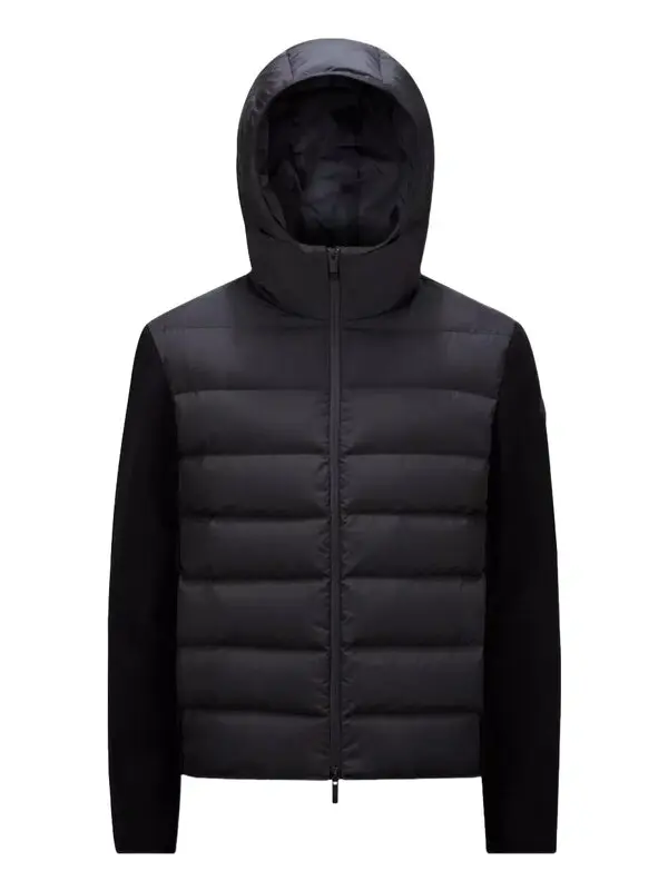 Moncler Zip-up Long-sleeved Cardigan - Black