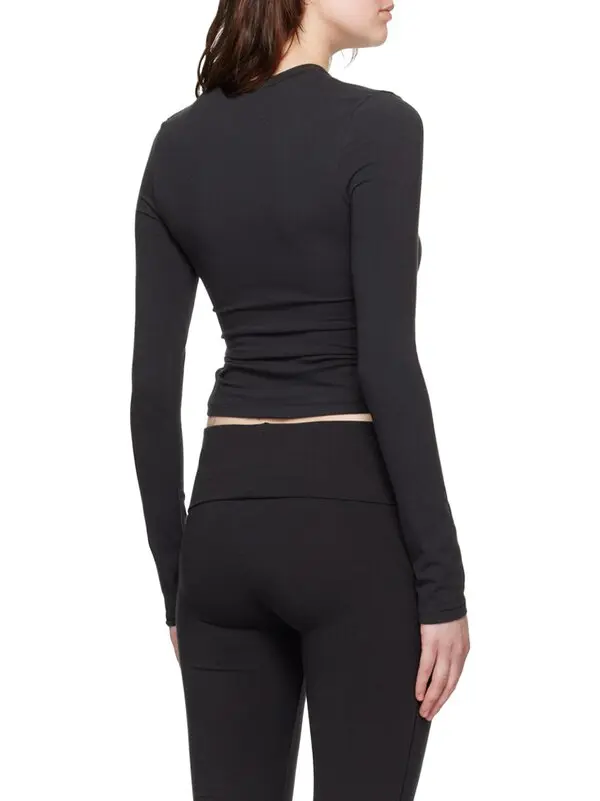 SKIMS Long-sleeved T-shirt - Black
