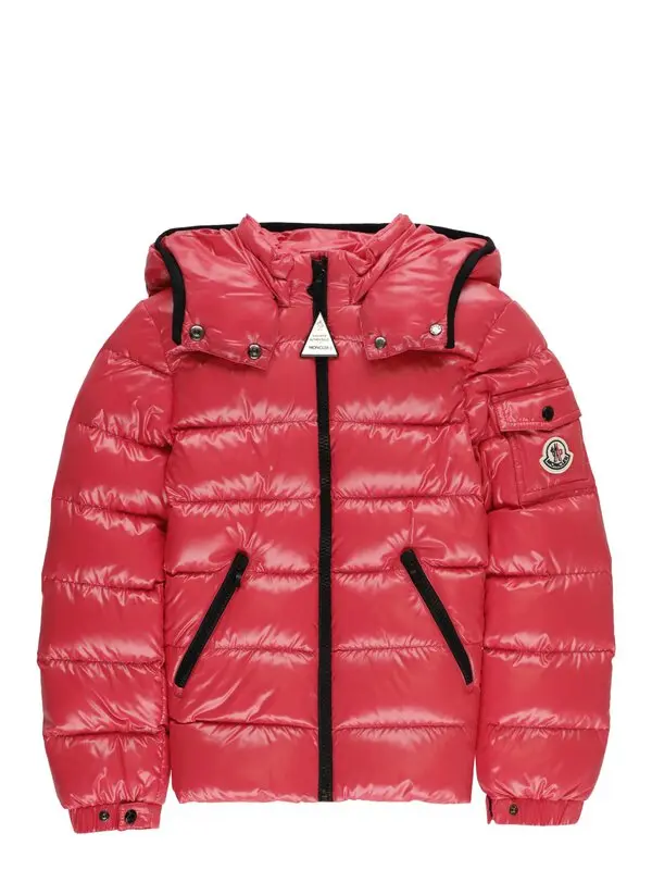 Moncler Long Sleeve Down Jacket - Red