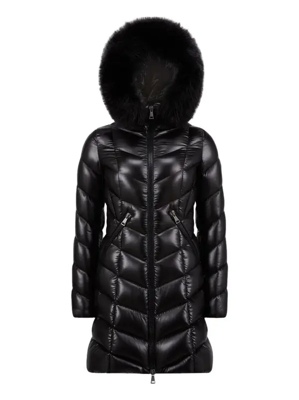 Moncler Fulmarus Long Down Jacket - Black