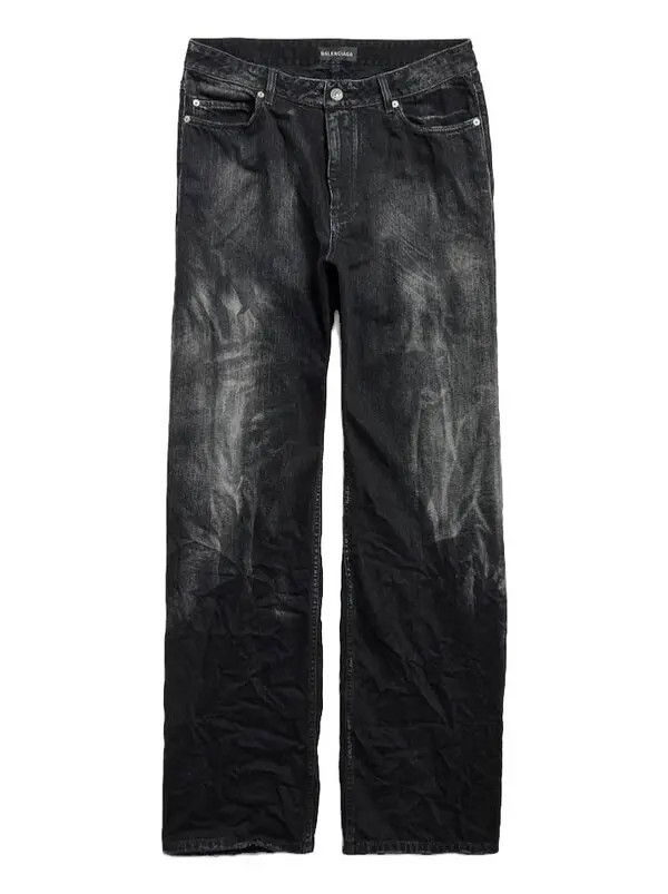 Balenciaga Relaxed Fit Jeans - Black