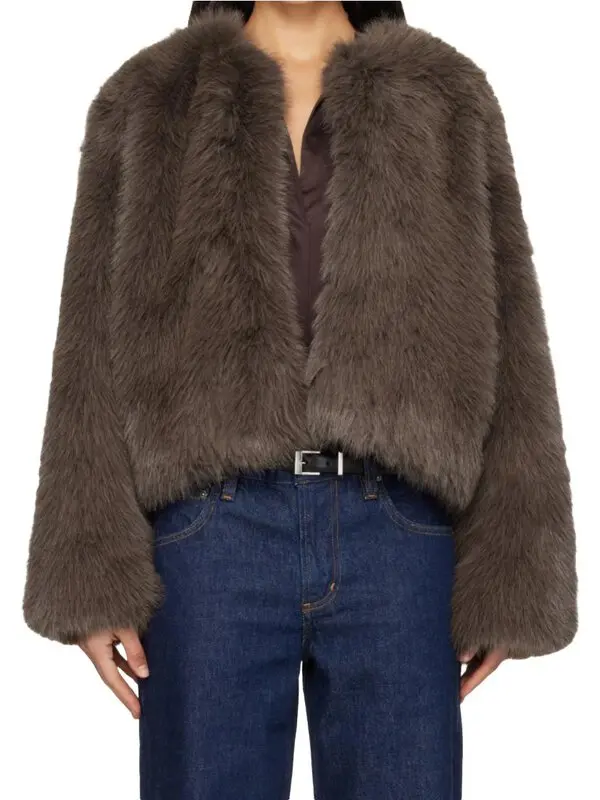 Citizens Of Humanity Esme Faux-fur Jacket - Brown