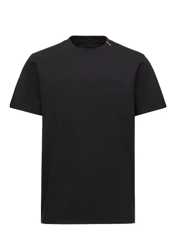 Moncler Logo Patch Crewneck T-shirt - Black