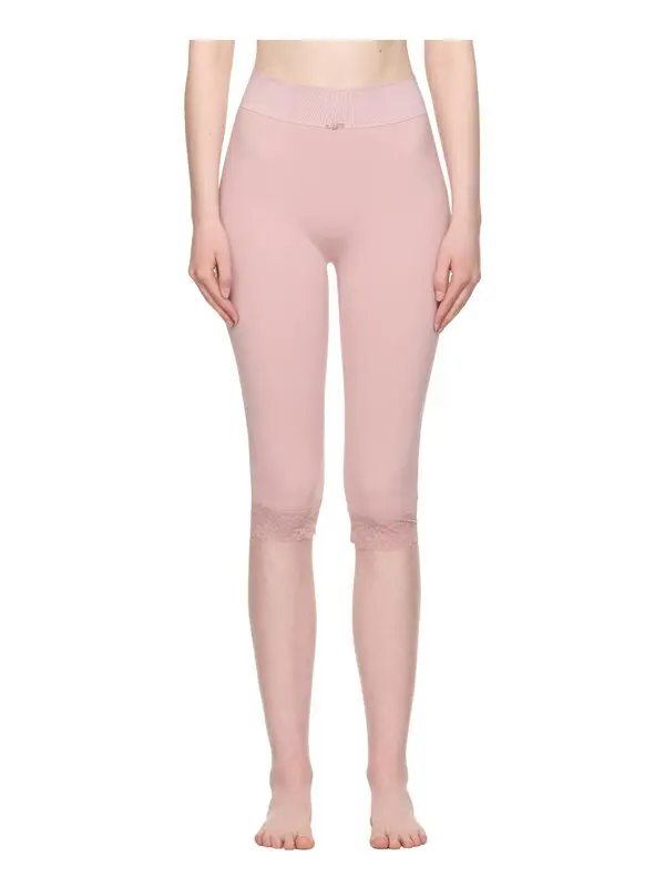 SKIMS Lace Panel Shorts - Pink