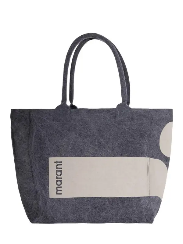 Isabel Marant Étoile Yenky Logo Detailed Tote - Black