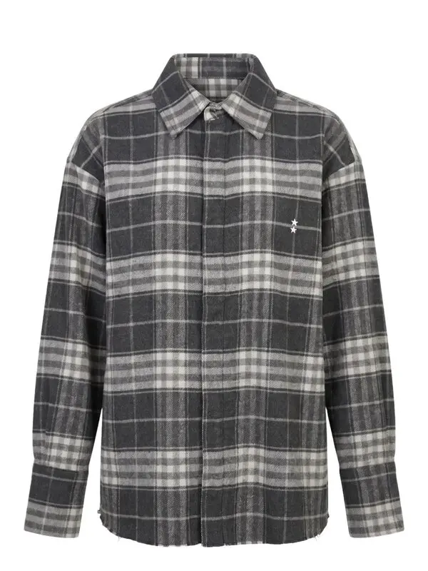 ICON DENIM LOS ANGELES Plaid Shirt - Black