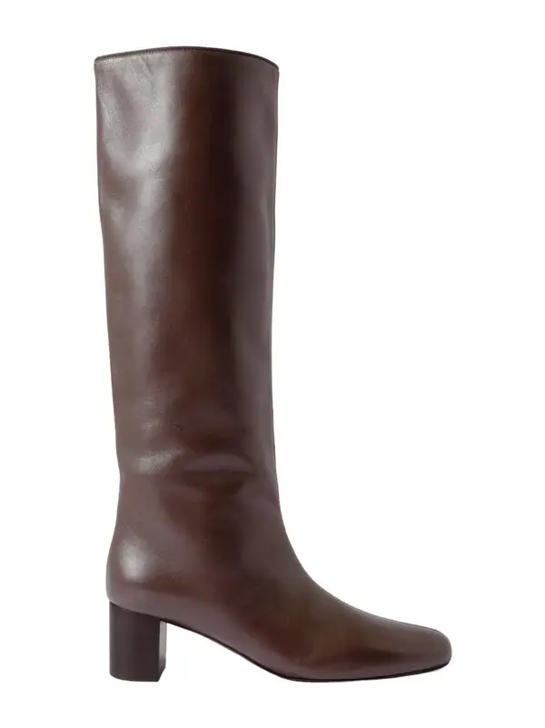 TOTEME 50mm Downtown Leather Knee-high Boots - Brown
