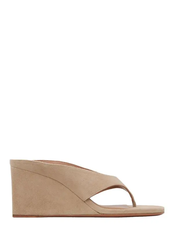 Alaïa Cube Flip Flops - Grege