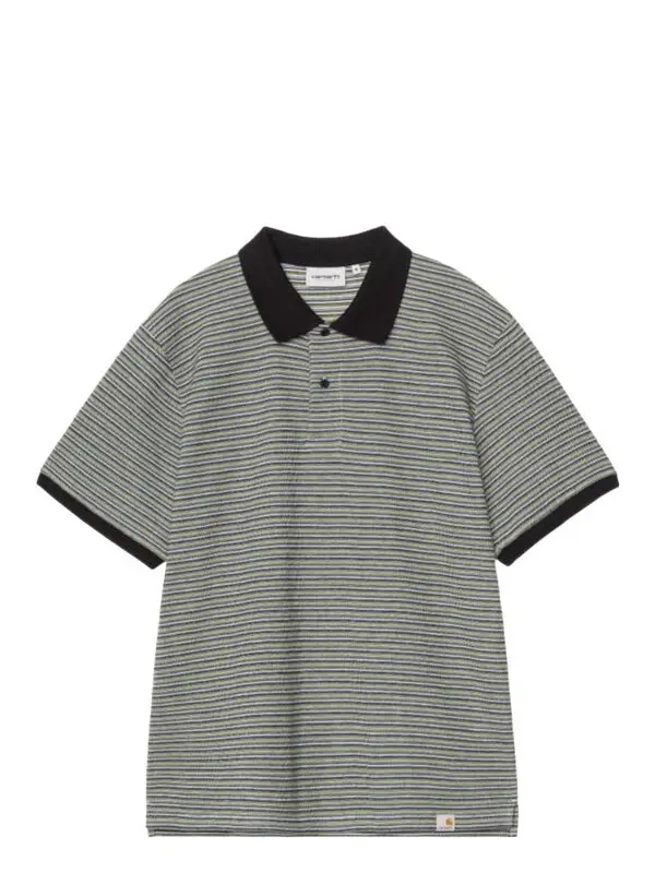 Carhartt Work In Progress Dion Stripe Polo Shirt - Gray