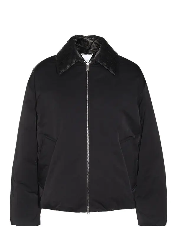 Bottega Veneta Collared Puffer Jacket - Black