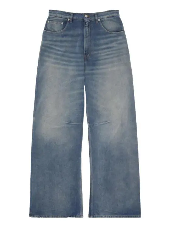 MAISON MARGIELA Frayed Straight-leg Jeans - Blue
