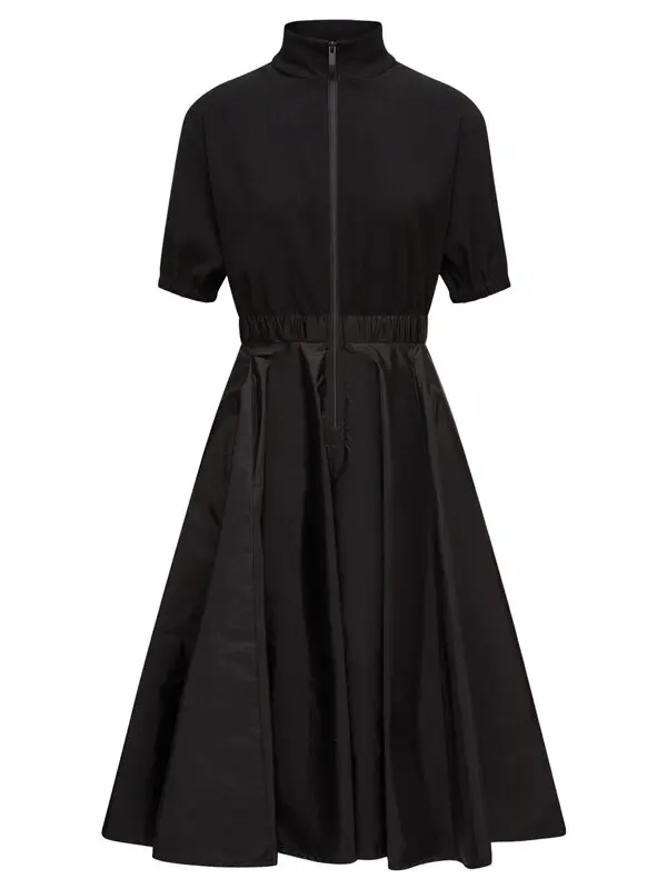Moncler Satin Midi Dress - Black