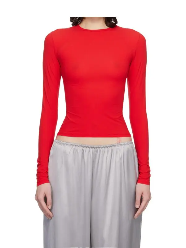 SKIMS Long-sleeved T-shirt - Red