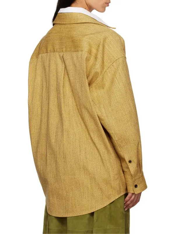 Bottega Veneta Light Cotton Frise Shirt - Mimosa/black