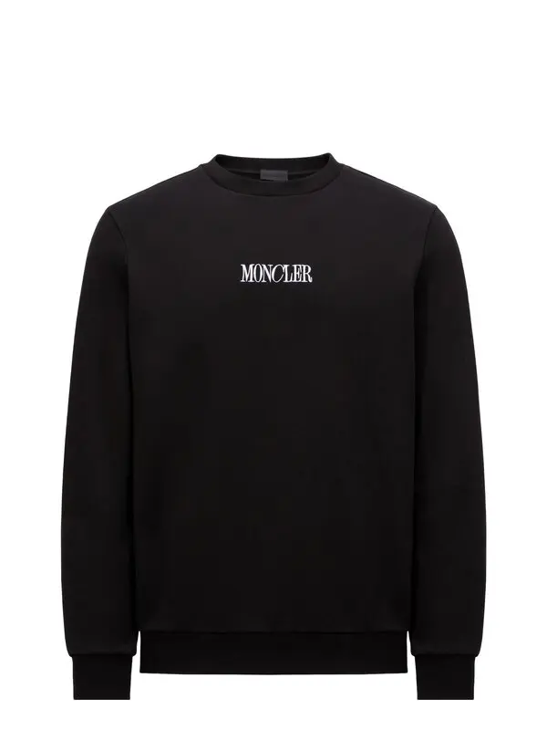 Moncler Embroidered Logo Sweatshirt - Black