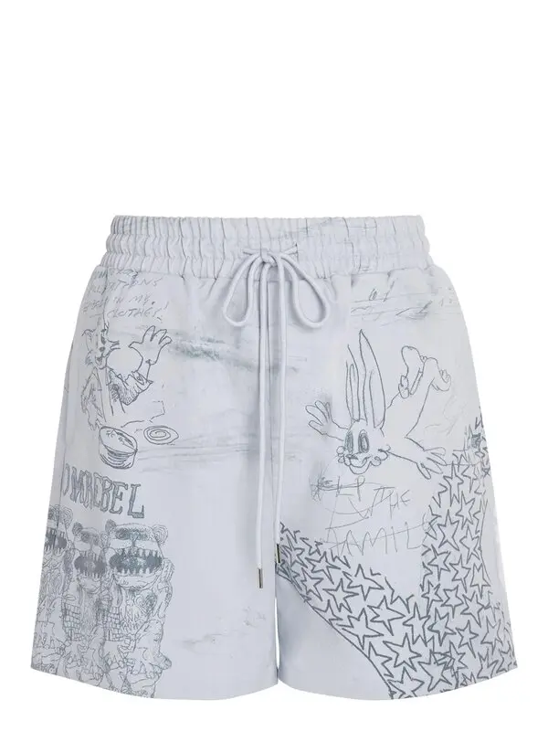 DOMREBEL Sketchy Shorts - Blue