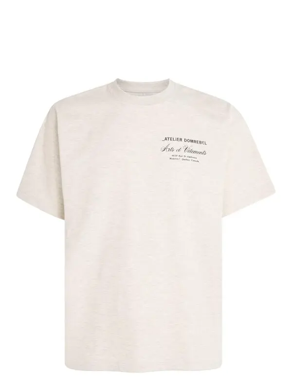 DOMREBEL Cotton Arts Vetements T-shirt - Beige