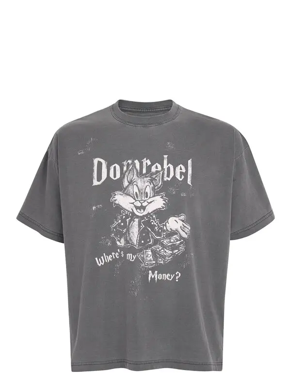 DOMREBEL Cotton Collect T-shirt - Black