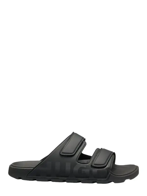 Hugo Boss Evander Logo Strap Sandals - Black