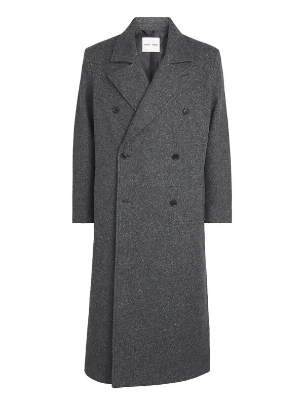 SAMSØE SAMSØE Wool-blend Savince Overcoat - Grey