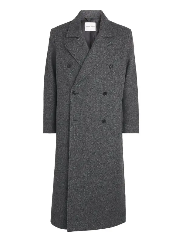 Samsøe Samsøe Wool-blend Savince Overcoat - Grey