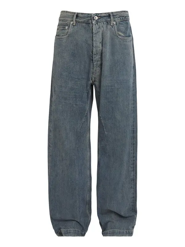 Rick Owens Geth Wide-leg Jeans - Navy