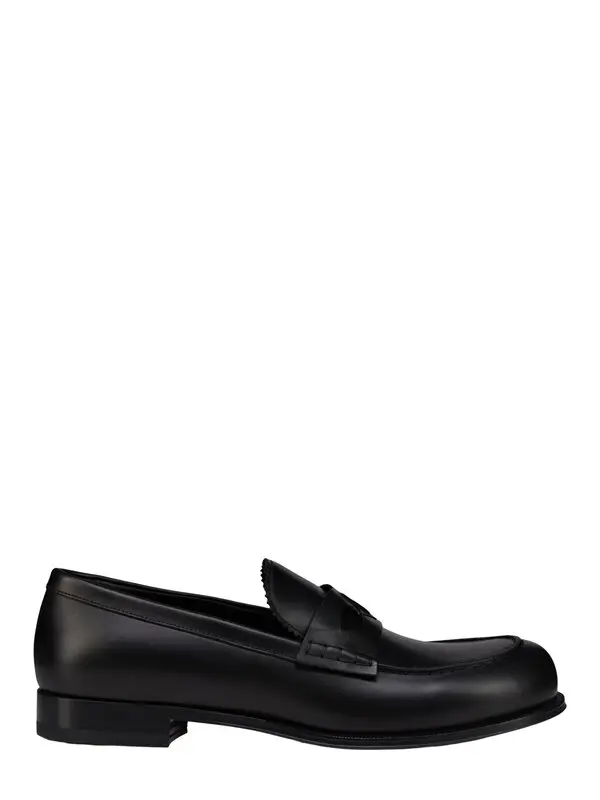 CHRISTIAN LOUBOUTIN Circ Leather Loafers - Black