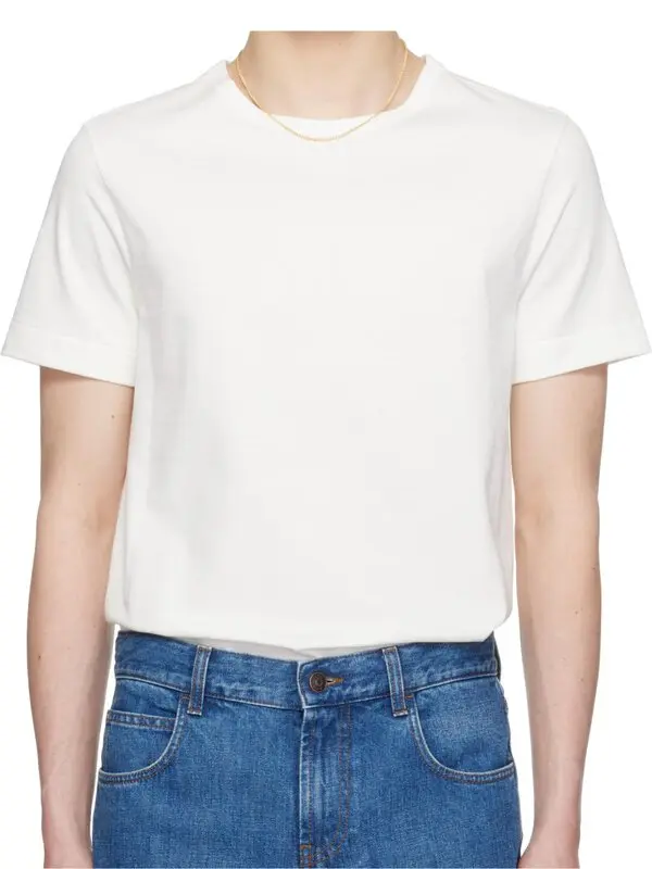 MERZ B. SCHWANEN Short-sleeve Crew-neck T-shirt - White
