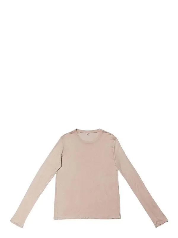 BASERANGE Long-sleeve Round-neck Top - Haptic
