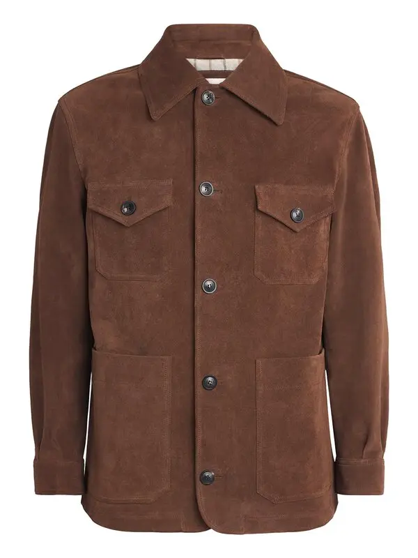 Purdey Suede Lyall Jacket - Brown