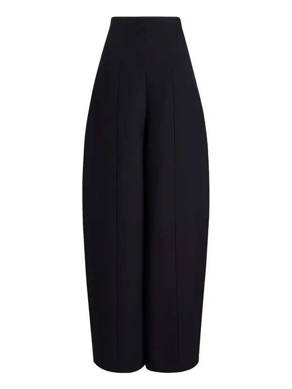 Khaite Lennerd Straight Leg Pants - Black