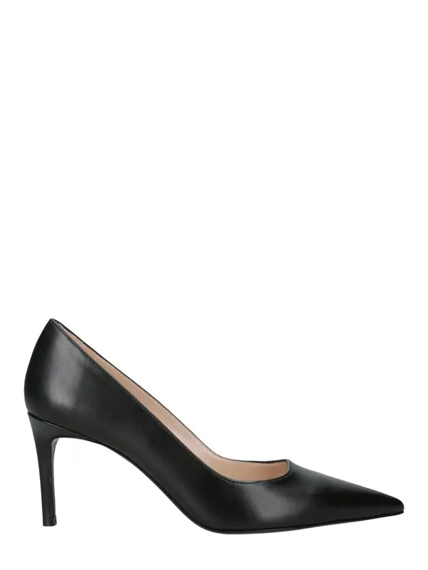 STUART WEITZMAN Leather Power Pumps 75 - Black